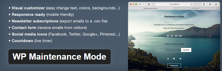 Best WordPress maintenance mode plugin selection | purpleplanet
